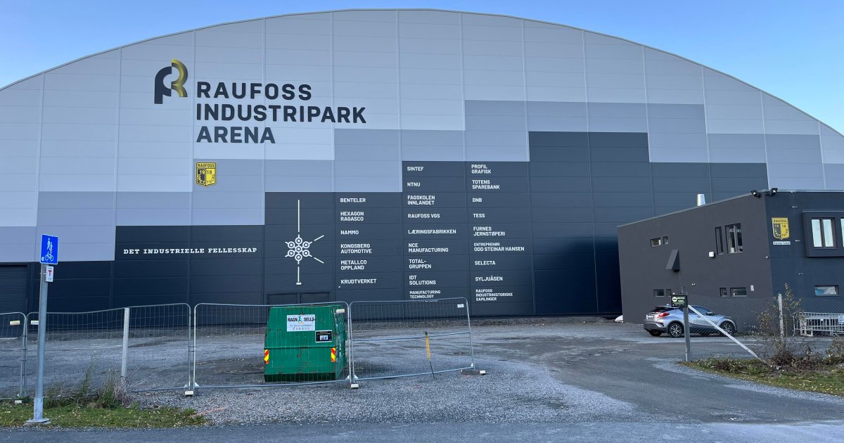 Anleggsarbeid ved Raufoss Industripark Arena / Raufoss